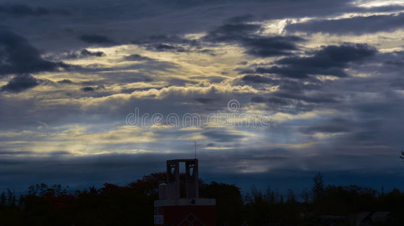 Clouds in the Sky after the Storm. Stock Photo - Image of summer ...