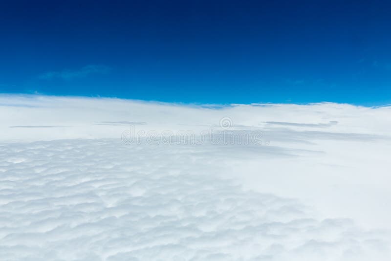 Clouds and Sky at the Stratosphere Stock Photo - Image of horizon ...