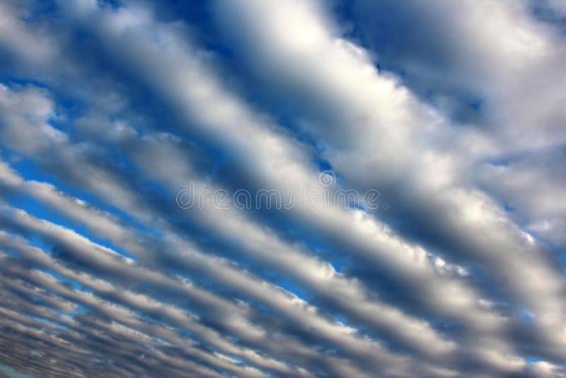 Clouds in the Sky in Strips Stock Photo - Image of strips, season ...