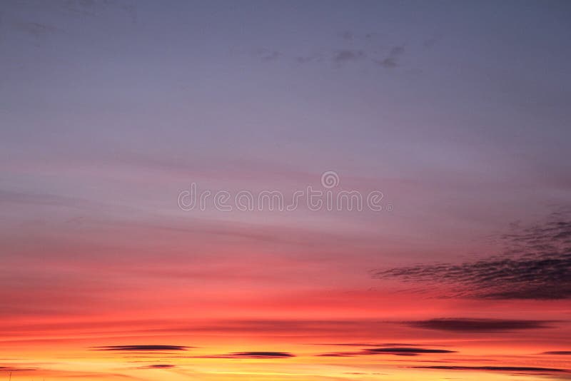 Clouds and Sky at Sunset. Close Up. Gradient. Stock Image - Image of ...