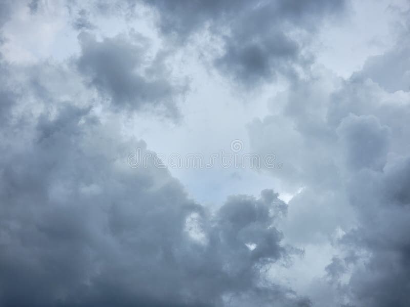 Clouds in the Sky. Thunderstorm Coming Stock Photo - Image of thun ...
