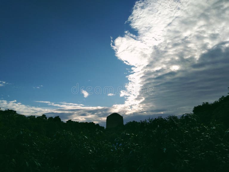 Clouds Sky, a View in Sarnath Stock Photo - Image of varanasi, view ...