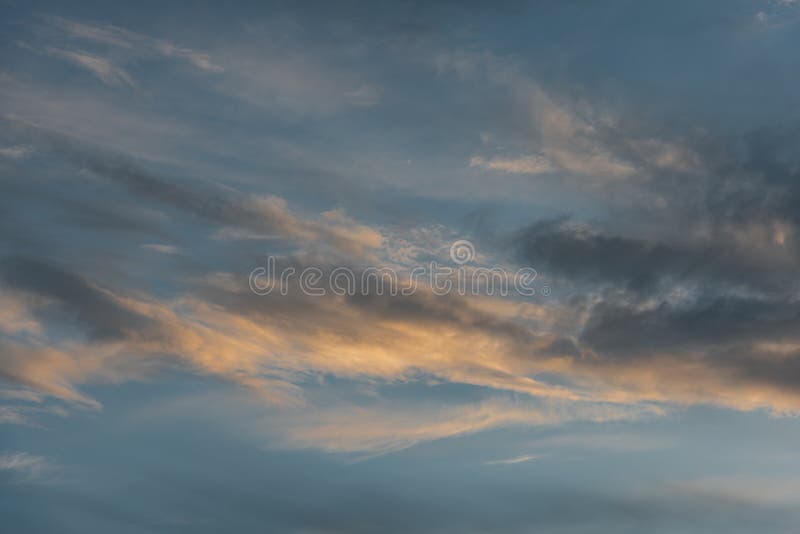 Spectacular Clouds in the Sky Stock Photo - Image of delicate ...