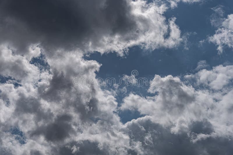 Spectacular Clouds in the Sky Stock Image - Image of full, meteorology ...