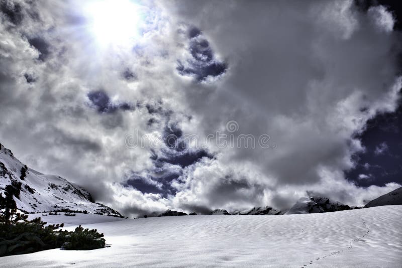 Clouds & Snow stock photo. Image of weather, rocks - 26331028
