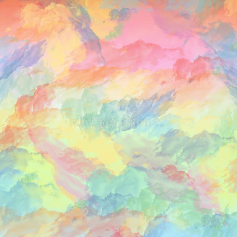 Clouds of Soft Pastel Colour in a Peaceful Composition Stock ...
