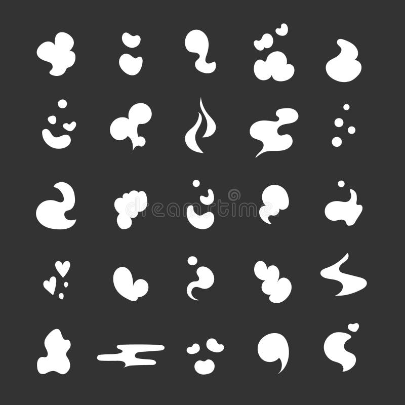 Clouds of steam stock vector. Illustration of shape - 156414472
