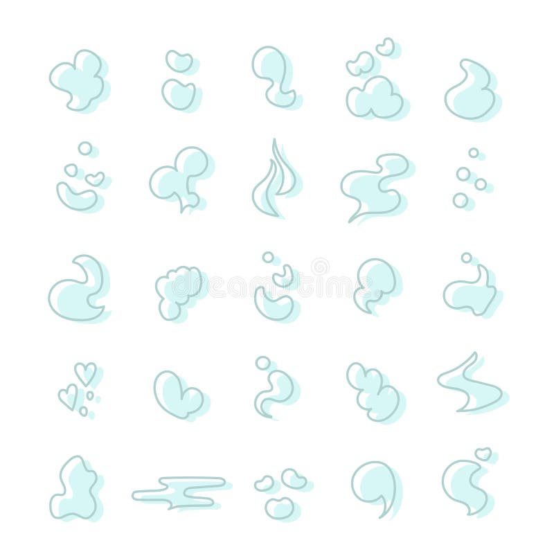 Clouds of steam stock vector. Illustration of cartoon - 162302784