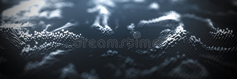 Clouds before the Storm. Dust Particles. Abstract Thunderclouds. Dots ...