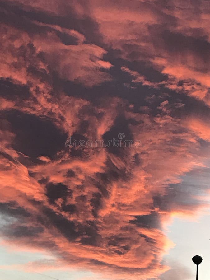 Clouds and Stormy View with a Face Editorial Photo - Image of like ...