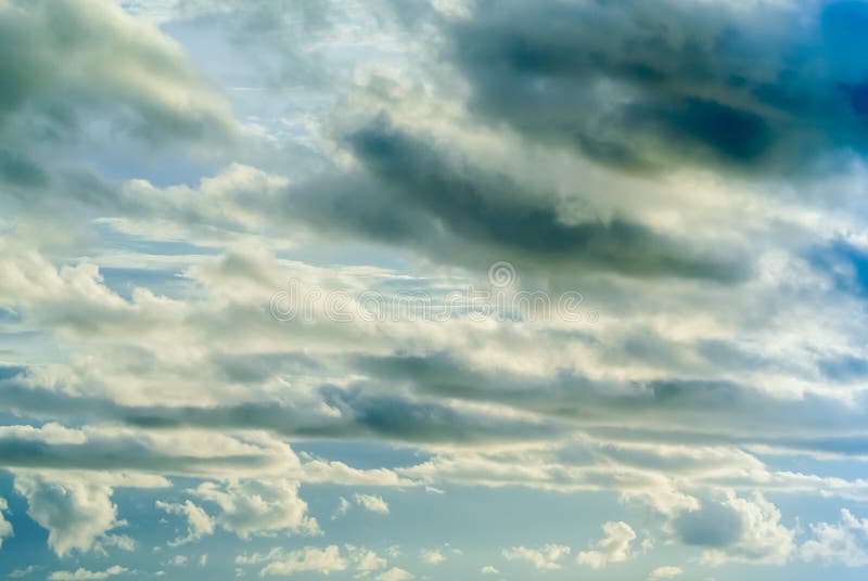 Clouds with Strong Wind in Sky Stock Image - Image of abstract ...