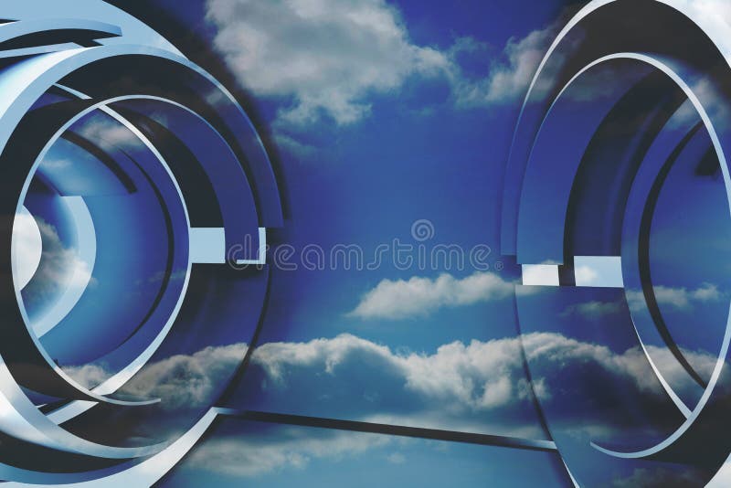 Clouds in a structure stock illustration. Illustration of smooth - 37389953