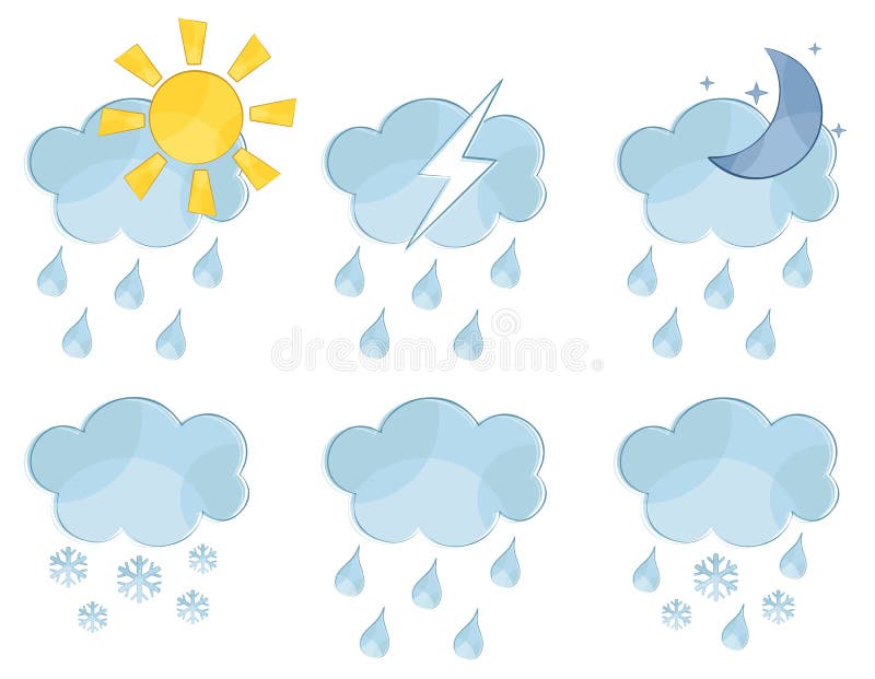 Sun, Moon and Cloud stock vector. Illustration of logo - 50044883