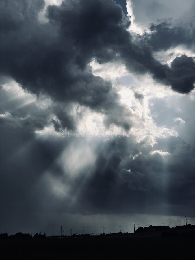 Clouds stock photo. Image of shining, beautiful, dark - 163571222