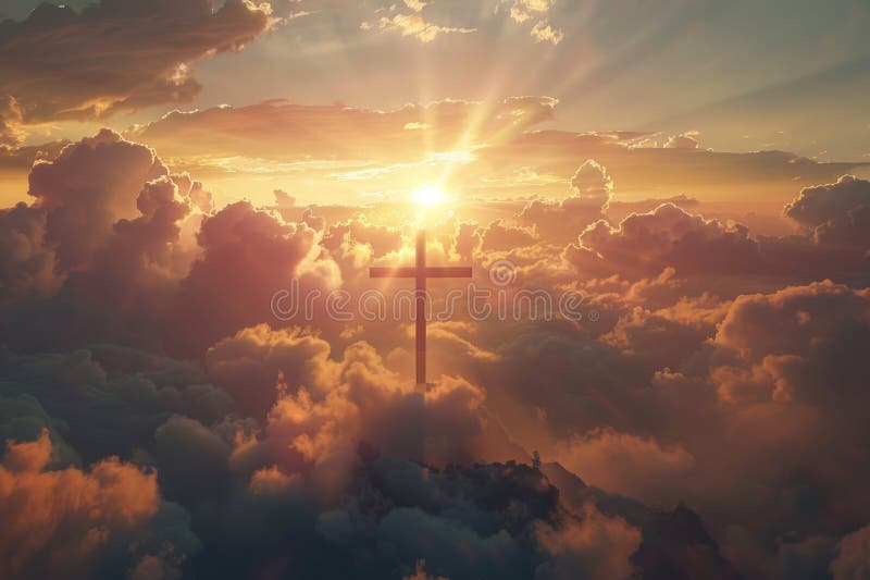 Clouds and Sun stock photo. Image of spirituality, hope - 376033916