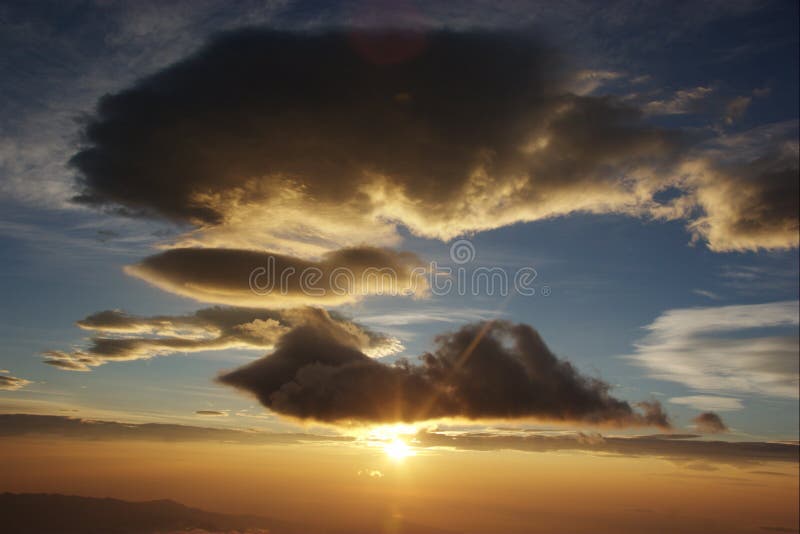Clouds at sunrise stock photo. Image of nature, beautiful - 503234