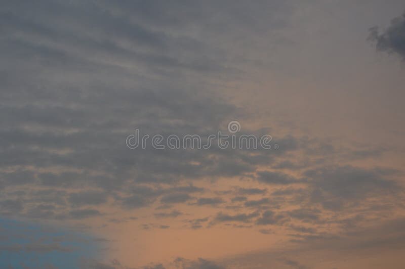 Clouds at Sunset before Thunder and Rain Stock Image - Image of cloudy ...