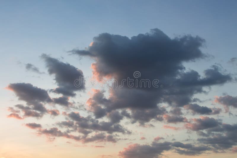Clouds in sunset time stock photo. Image of cloud, sunrise - 46713488