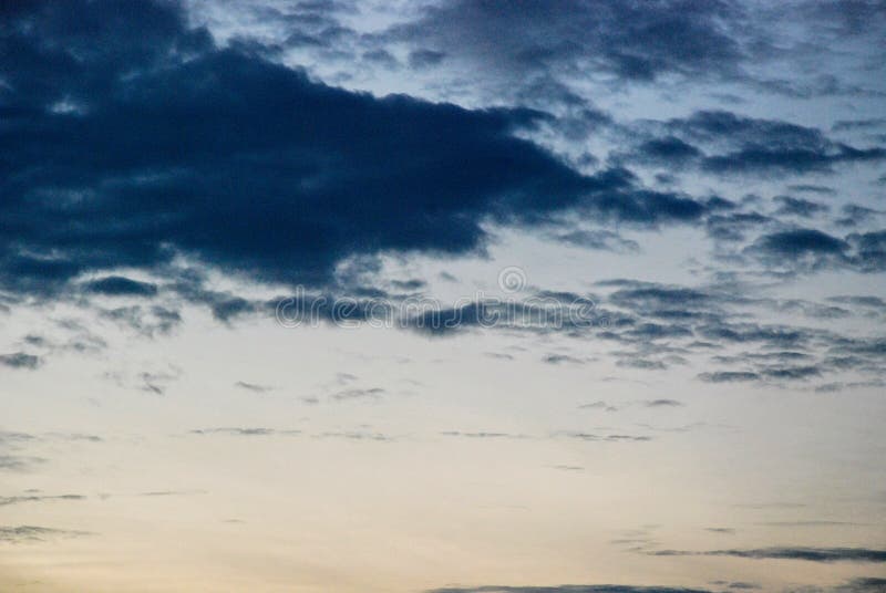 Clouds at Sunset with Vivid Colors Stock Photo - Image of travel ...