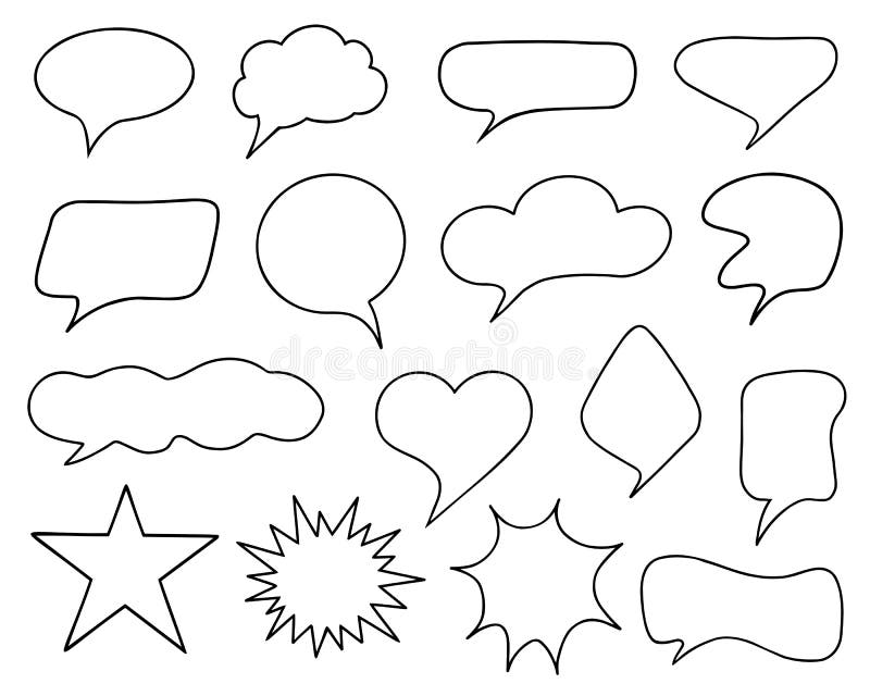 Clouds for Text, Frames. Vector Illustration for Printing, Backgrounds ...