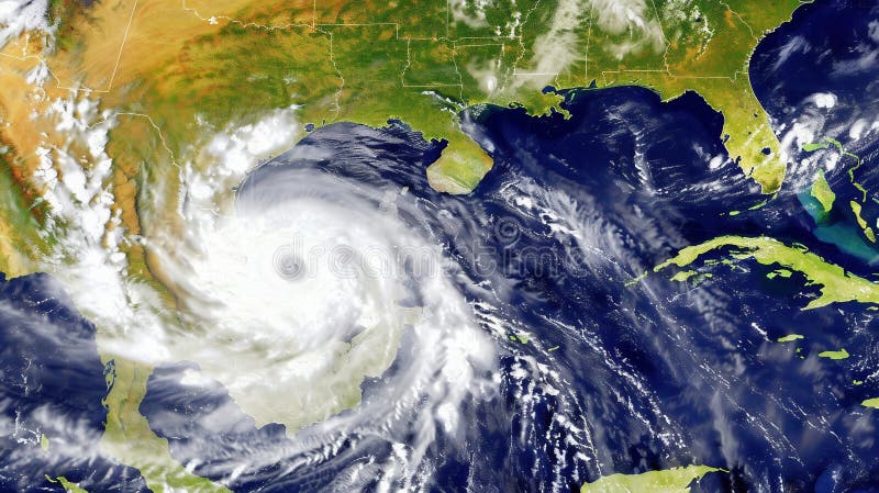 Clouds of Typhoon and Hurricane. Major Storm in less Than a Week Stock ...