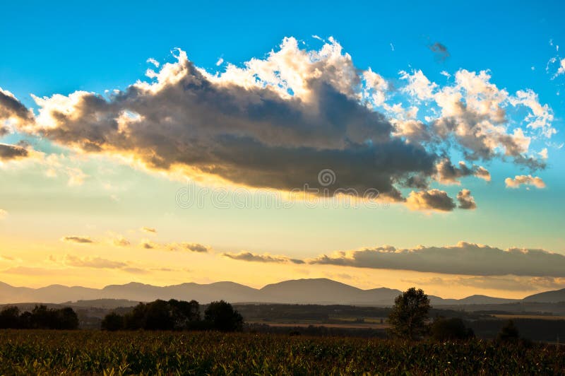 Clouds up country stock image. Image of blue, white, country - 34441335