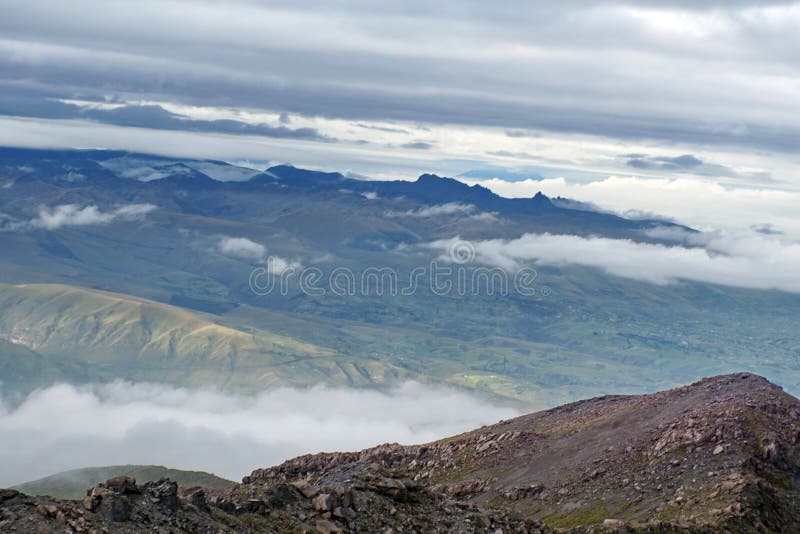 Clouds in a Valley in Ecuador Stock Photo - Image of valley, south ...