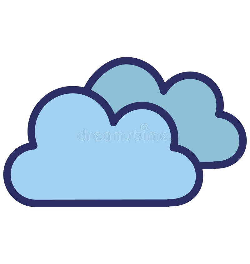 Clouds Vector Icon Which Can Easily Modified or Edit Stock Vector ...
