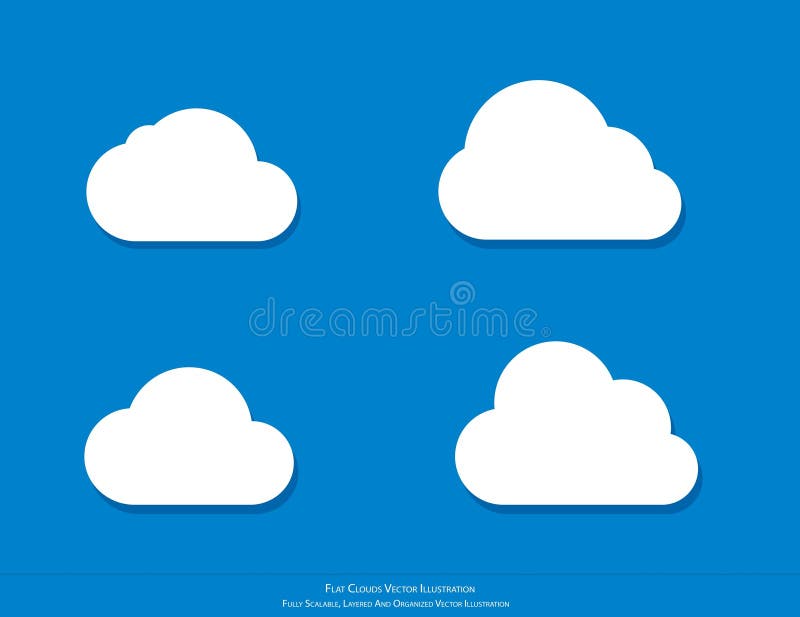 Clouds Vector Illustration, Stunning Visuals for Sky Animation Designs ...