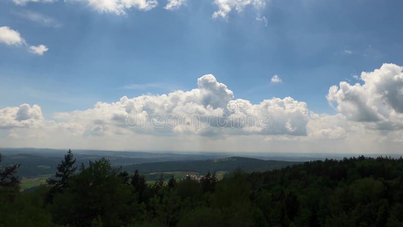Clouds Video of White Clouds Moving in the Blue Sky Background Creating ...