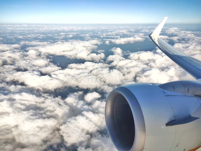Clouds View from the Airplane Stock Image - Image of travelling, horizon: 290216835