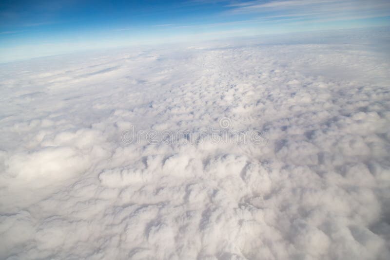 Clouds. View from the Airplane Stock Image - Image of high, atmosphere ...