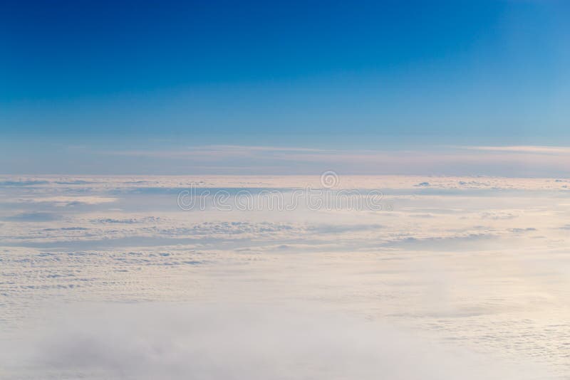 Clouds, a View from Airplane Window Stock Photo - Image of light ...