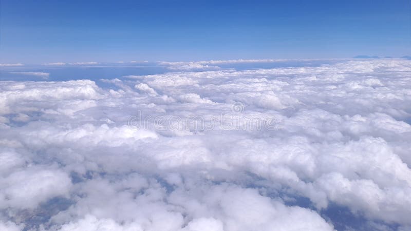 Clouds view fron air plane stock photo. Image of flight - 268240980