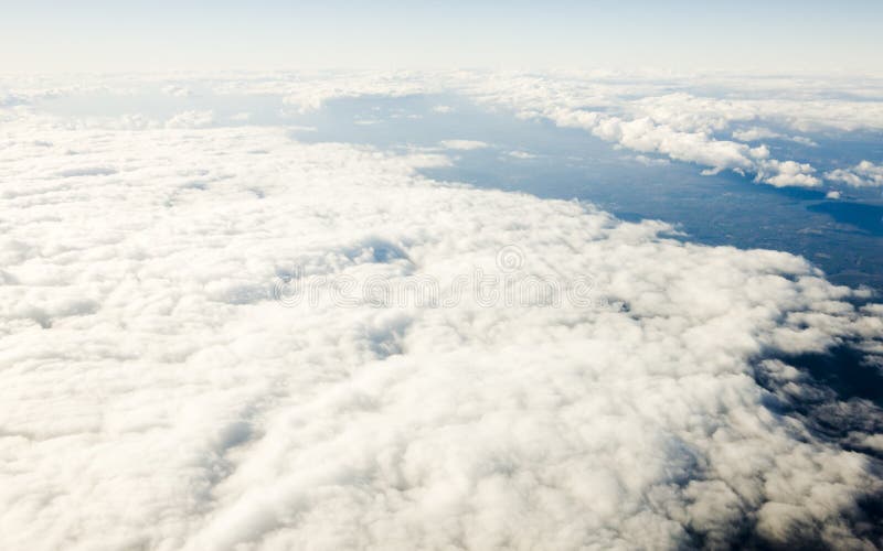 Clouds - view from plane stock image. Image of outside - 208390781