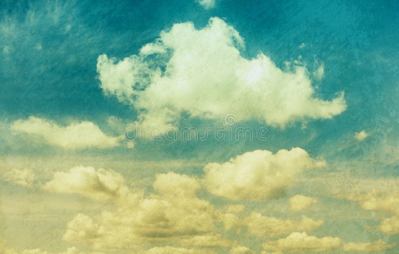 Clouds in vintage style. stock image. Image of imagery - 49576351