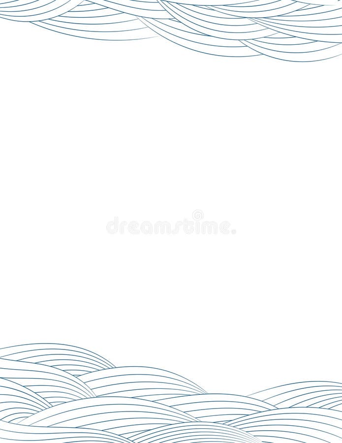 Clouds, Waves, Curved Lines Abstract Background Stock Vector ...