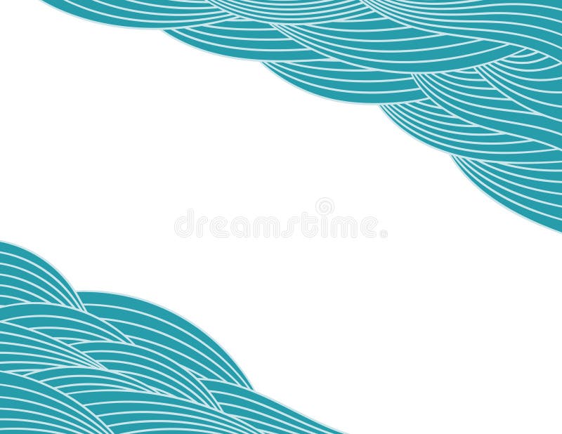 Clouds, Waves, Curved Lines Abstract Background Stock Vector ...