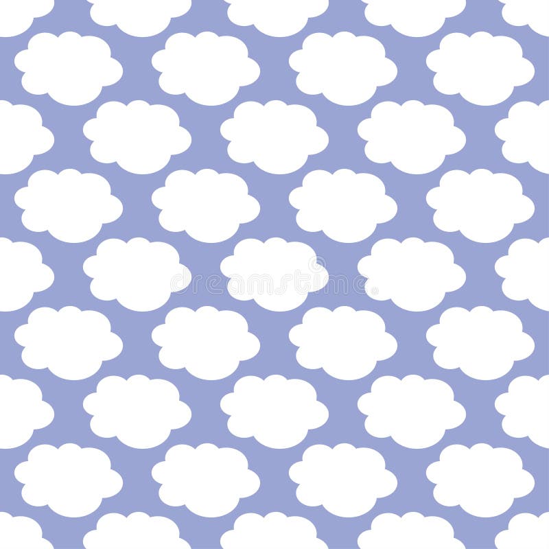 Clouds Weather Seamless Pattern Background Stock Vector - Illustration of decoration, light ...