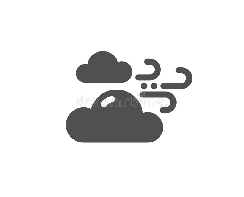 Windy Weather Icon. Clouds with Wind Sign. Sky. Vector Stock Vector ...