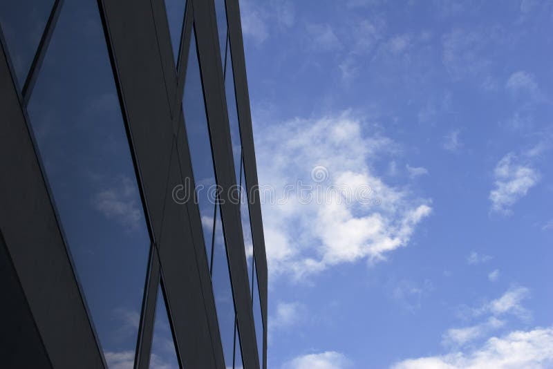 Clouds in Windows stock image. Image of reflection, town - 799711