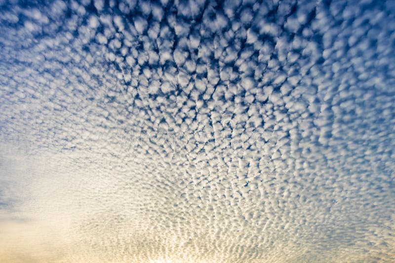 Cloudscape with Altocumulus Clouds Stock Image - Image of formation ...