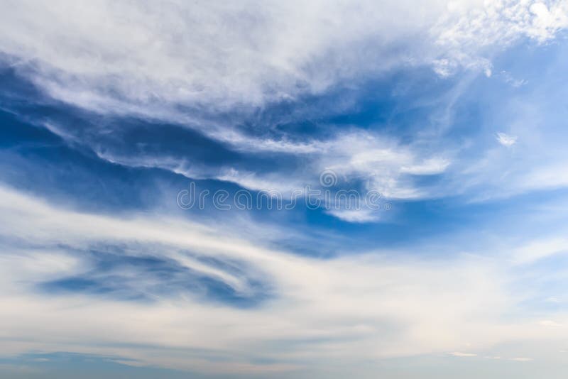 Cloudscape Background of Blue Sky Stock Photo - Image of high, clear ...