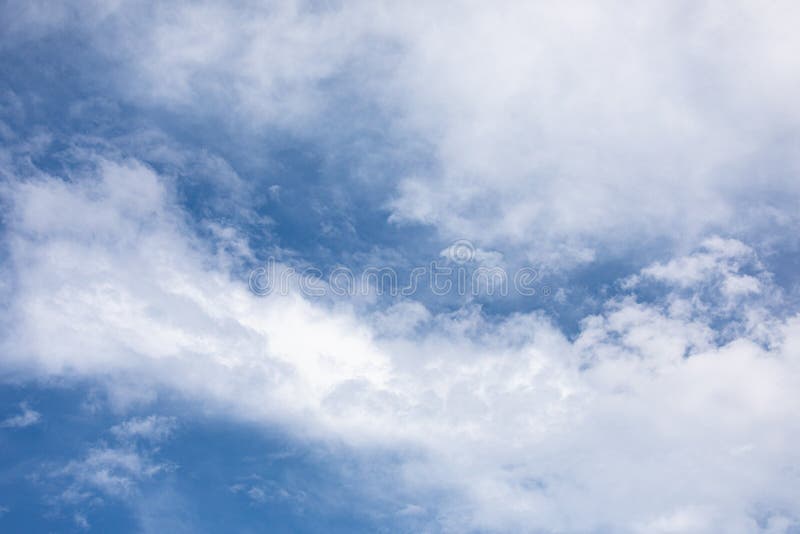 Cloudscape and Blue Sky at Summer Day Stock Image - Image of daytime ...