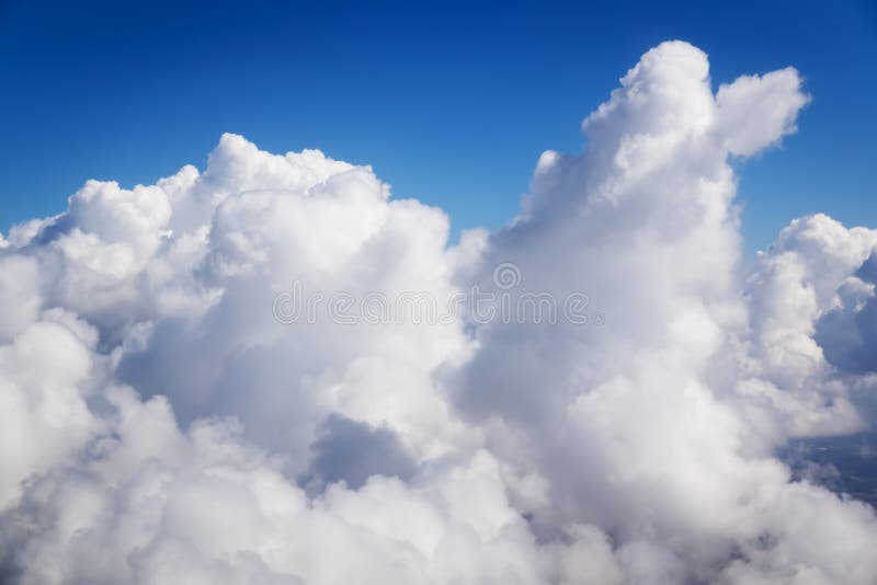 Cloudscape - Blue Sky and Shapes in the Clouds Stock Image - Image of ...