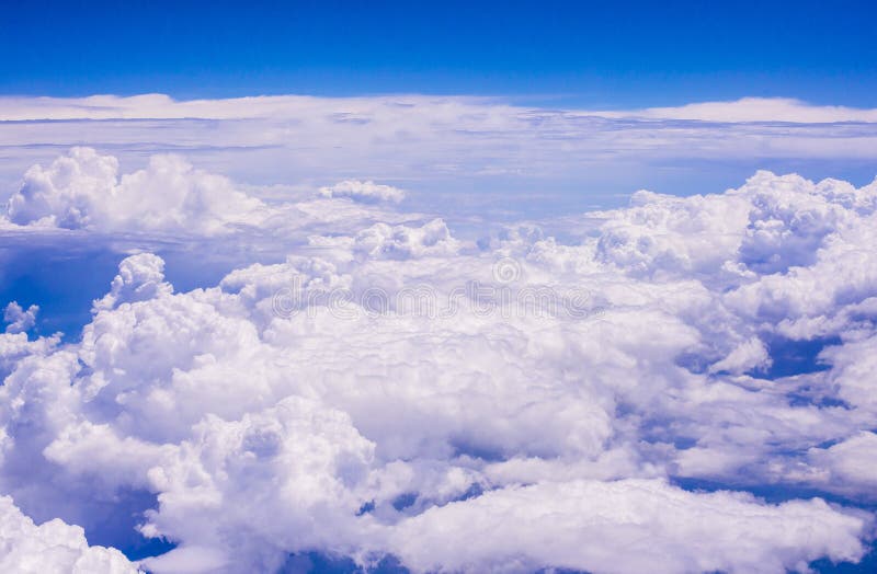 Cloudscape - Blue Sky and Shapes in the Clouds Stock Image - Image of ...