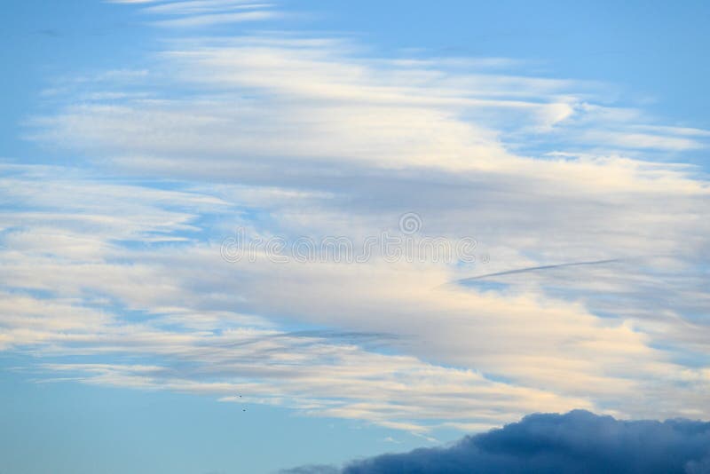 Cloudscape Both with Light and Airy Clouds, and Ominous Dark Clouds, As ...