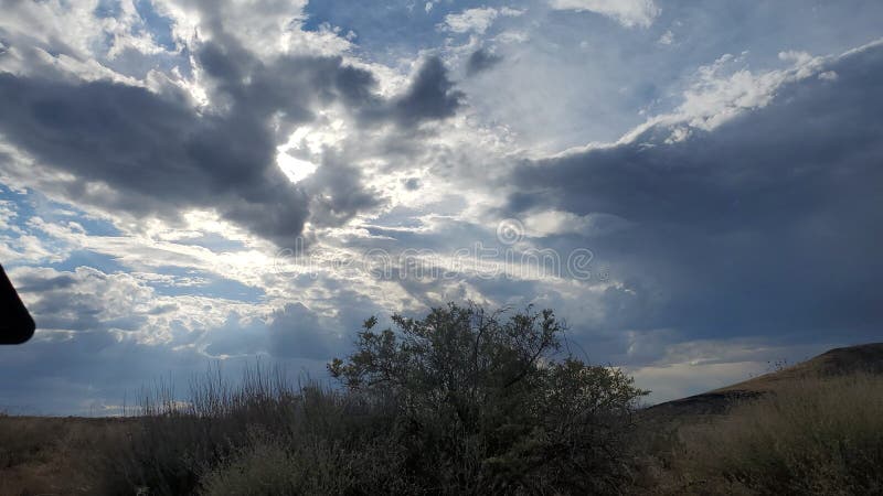 Cloudscape, Breathtaking White Clouds in Blue Sky Over Valley - Perfect ...