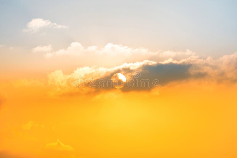 Cloudscape with Dramatic Sunset Stock Photo - Image of heaven, nature ...