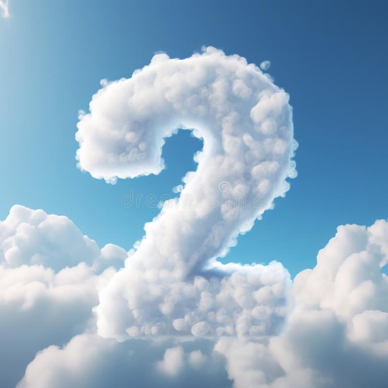 Vibrant Blue Sky with Fluffy White Clouds Forming Number Twenty-one ...